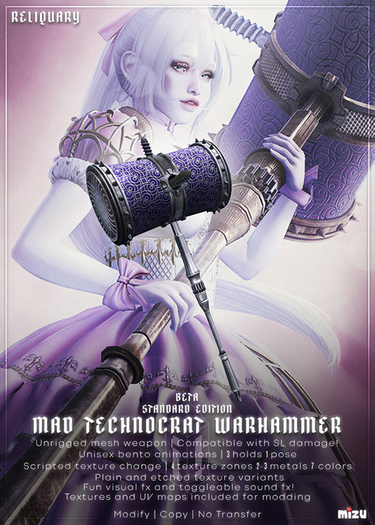 Second Life Marketplace - !R! Mad Technocrat Warhammer